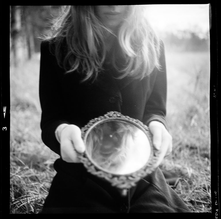 It's all in her head by Holger Nitschke With Rolleiflex 3.5 Film Camera