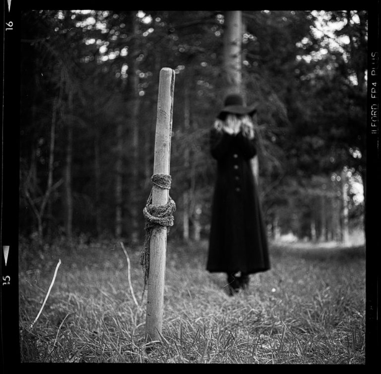 It's all in her head by Holger Nitschke With Rolleiflex 3.5 Film Camera