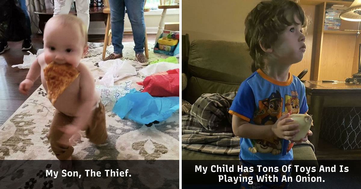 30 Photos Of Hilarious And Unexpected Things Of Kids Shared By Parents