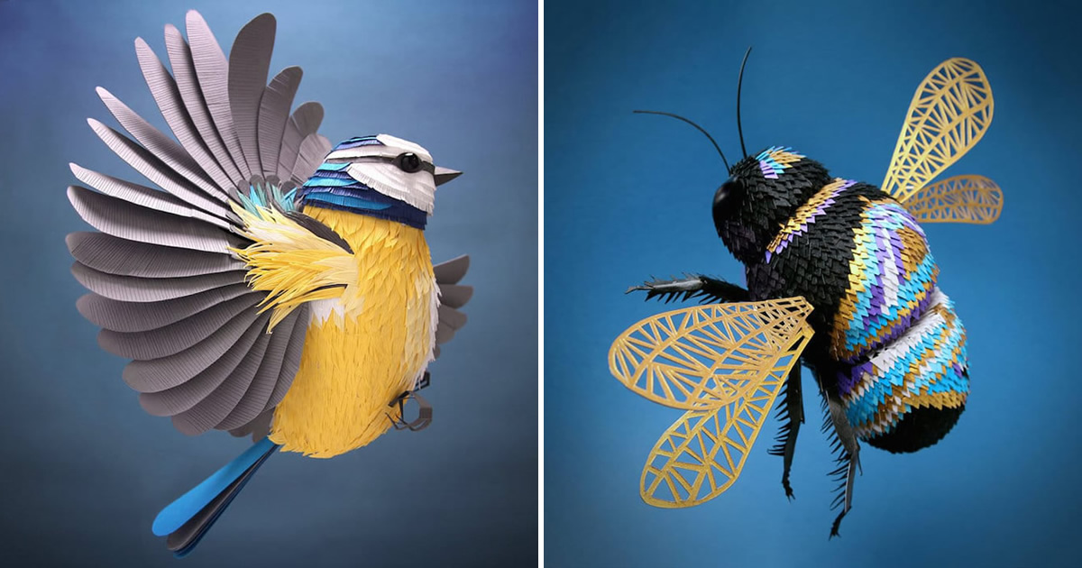 Artist Lisa Lloyd Creates Stunning Handcrafted 3D Paper Sculptures