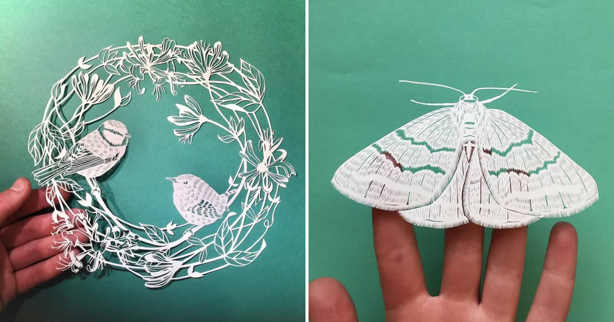 UK Artist Elin Price Creates Gorgeous & Delicate Paper Cutting Pieces