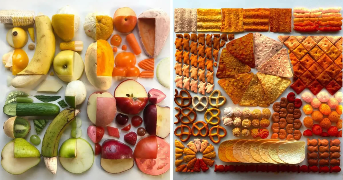 Artist Adam Hillman Arrange Food And Everyday Objects In A Innovative ...