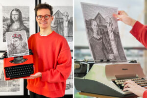 Talented Artist James Cook Creates Stunning Artwork With A Typewriter