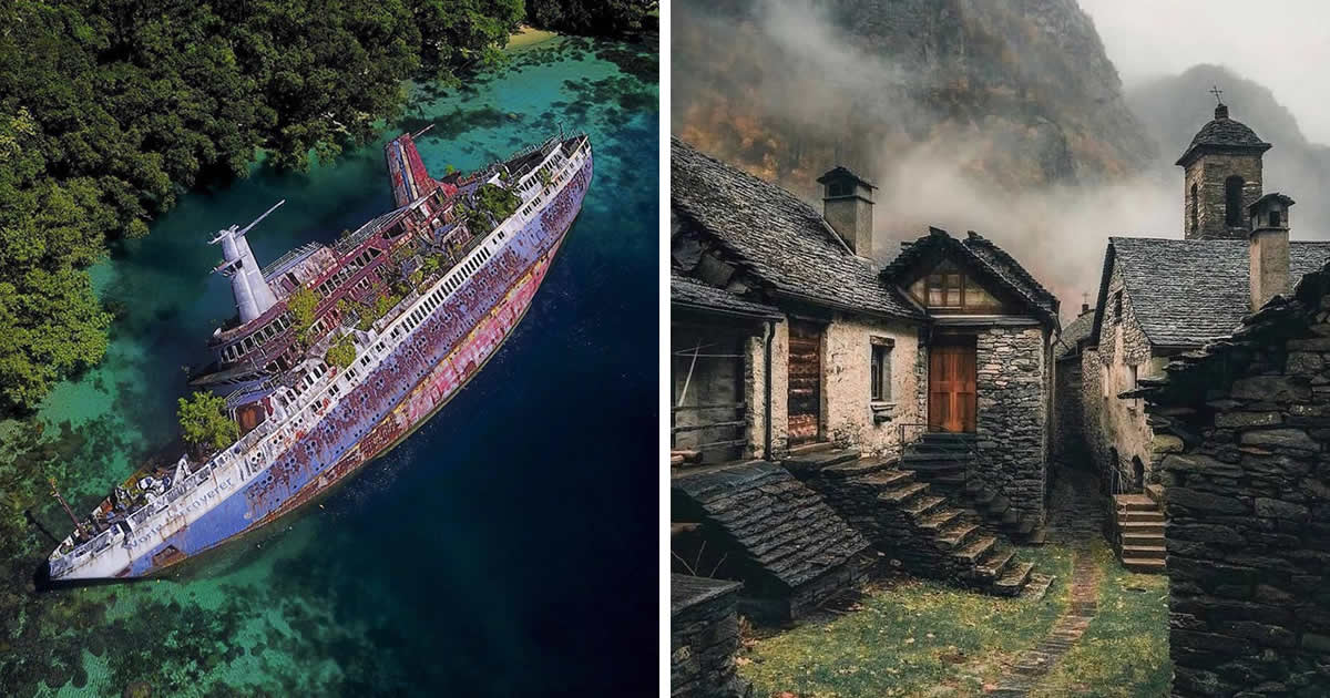 30 Hauntingly Beautiful Abandoned Places Around the World That Share ...