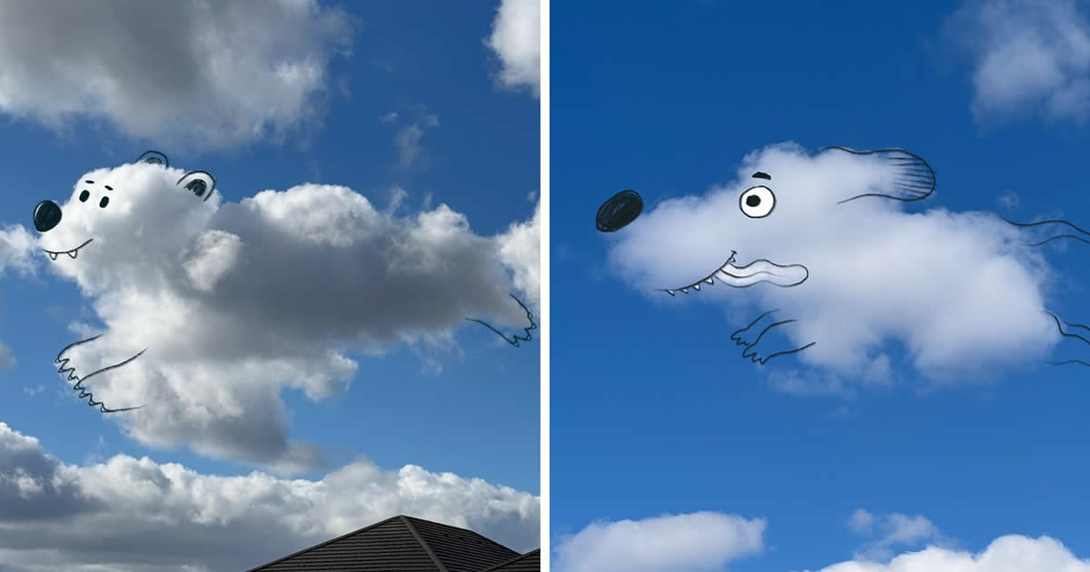 Artist Chris Judge Brings Clouds to Life with Hilarious Doodles That ...